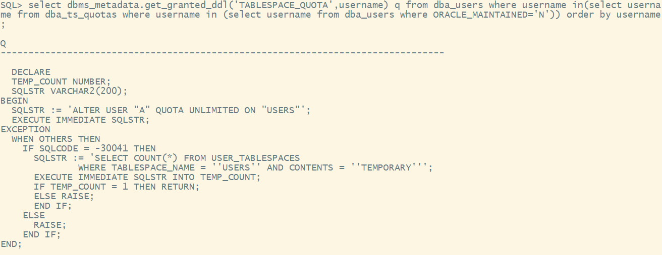 Oracle 19c 获取用户ddl_oracle 获取用户ddl-CSDN博客