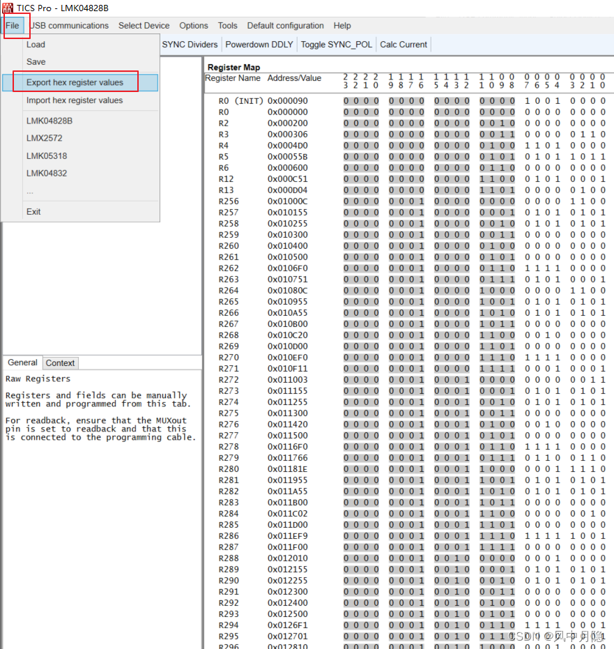 LMK04828寄存器配置使用指导手册_lmk04828中文手册-CSDN博客