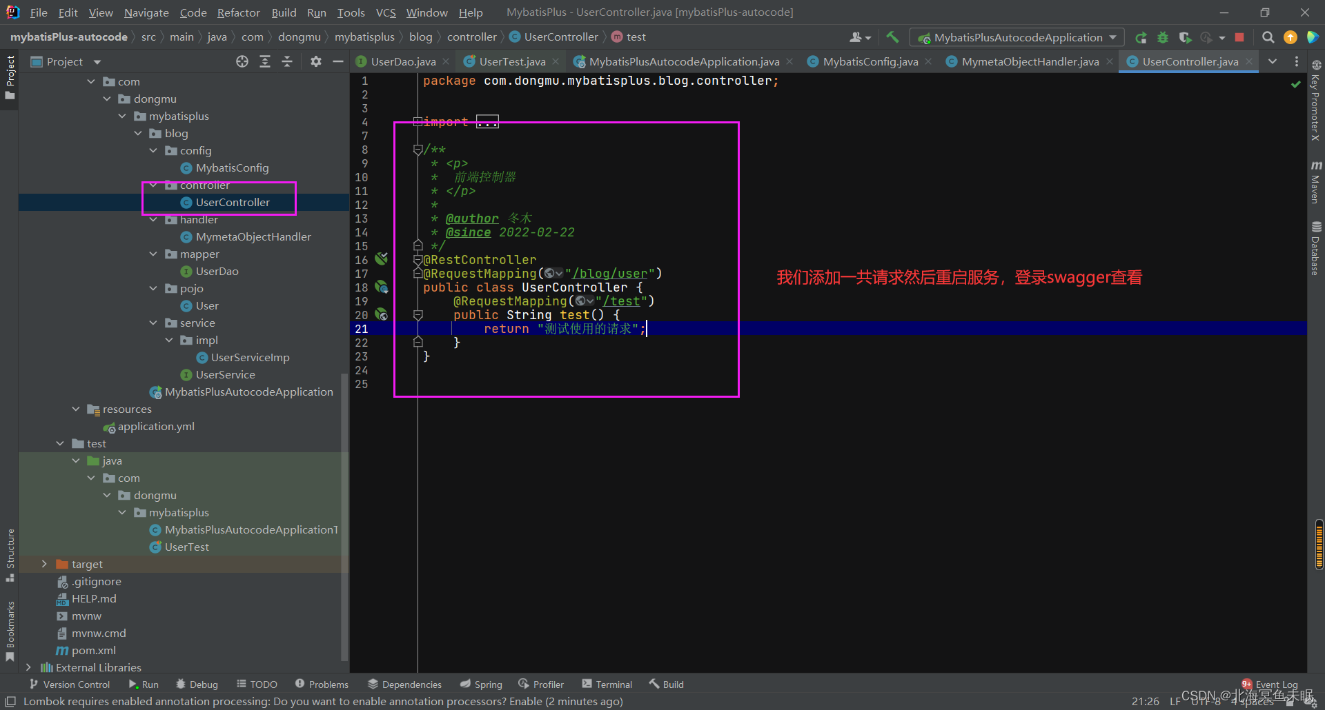 Mybatisplus代码生成器(新) Mybatisplus Datasourceconfig Csdn博客