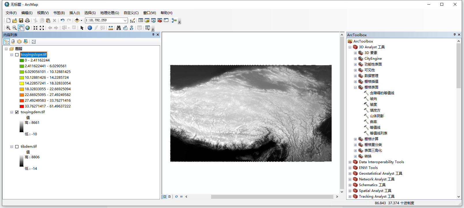 DEM提取坡度坡向表面粗糙度_dem粗糙度-CSDN博客
