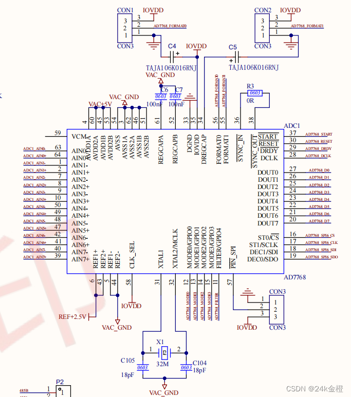 使用STM32采集 AD7768芯片的ADC数据-CSDN博客