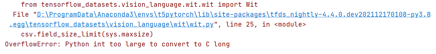 OverflowError Python Int Too Large To Convert To C Long Windows 