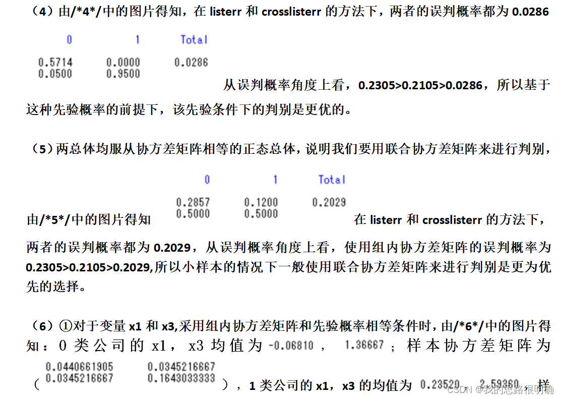 Sas判别分析bayes准则和proc Discrim过程sas一般判别分析discrim案例分析 Csdn博客 5835