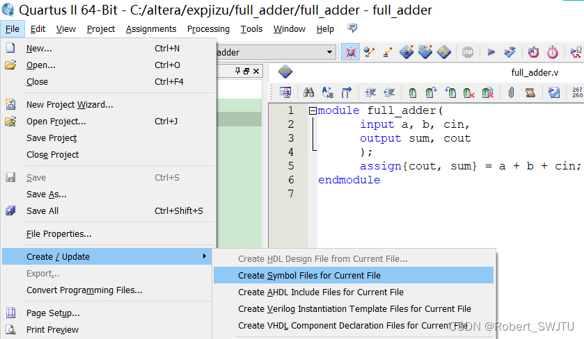 计算机组成原理 实验一 四位加法器设计_eda四位加法器-CSDN博客