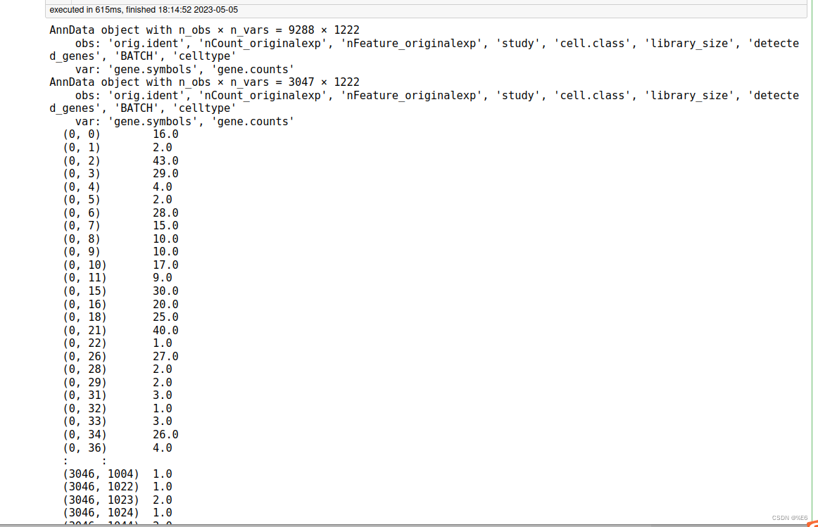 adata转换sparse矩阵失败_h5ad convert not a sparse matrix-CSDN博客
