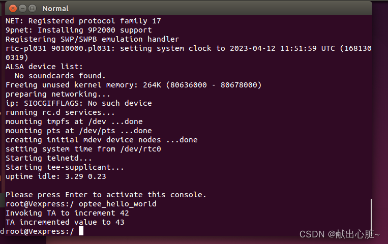 学习笔记之OP-TEE的基本使用（1） 之 使用Qemu运行OP-TEE_qemu optee-CSDN博客