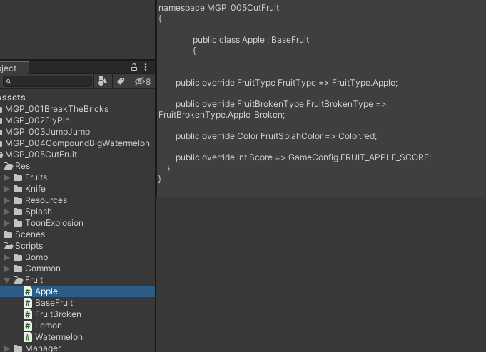 Unity 游戏实例开发集合 之 CutFruit (切水果(水果忍者)) 休闲小游戏快速实现_unity3d切水果-CSDN博客