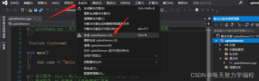 Visual Studio 2019使用C++语言调用Cplex的环境配置，配置好环境的项目模板化_c++调用cplex-CSDN博客