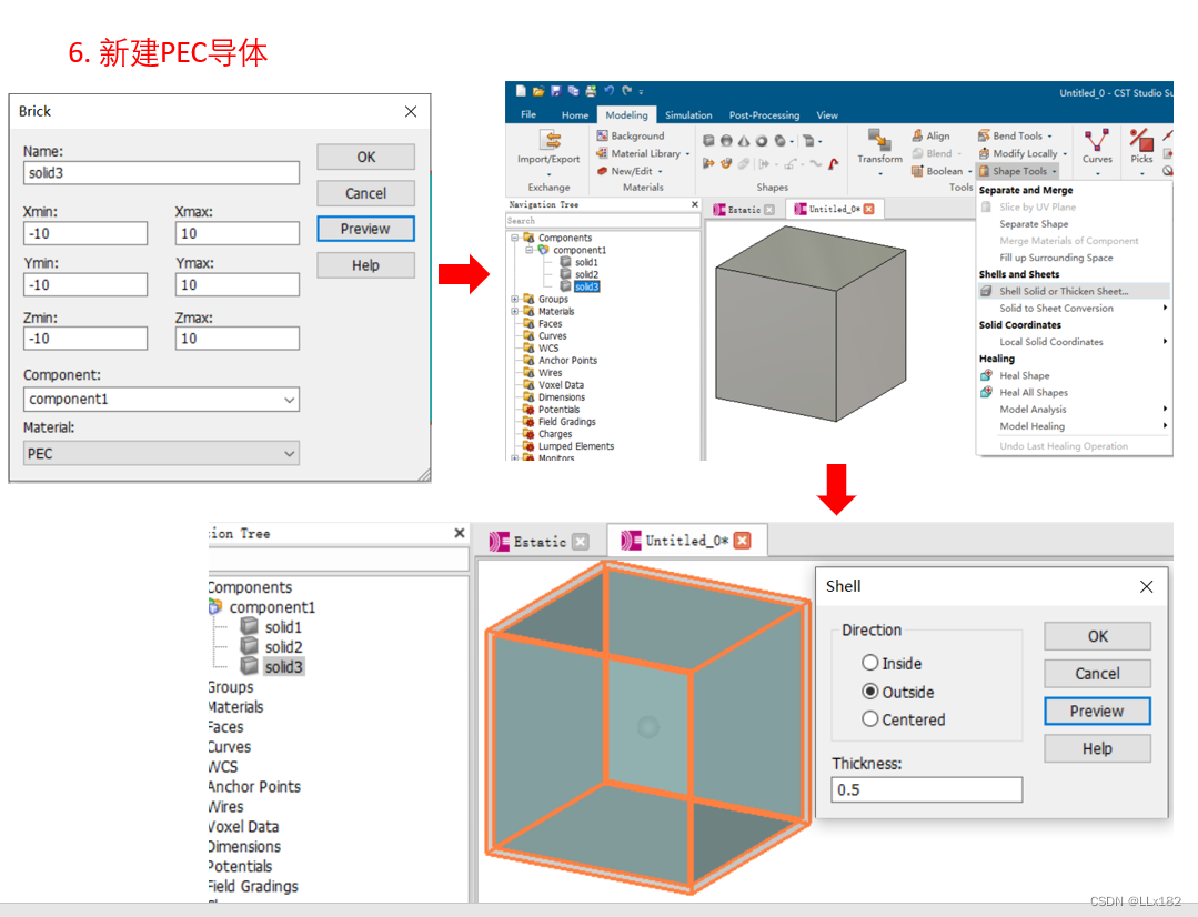 CST笔记（电磁场与波课设）低频模型 测静电场分布和电位分布_cst怎么看电场分布图-CSDN博客