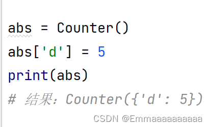 Python中关于字典和Counter()的两点区别_python counter与字典配合分类汇总-CSDN博客