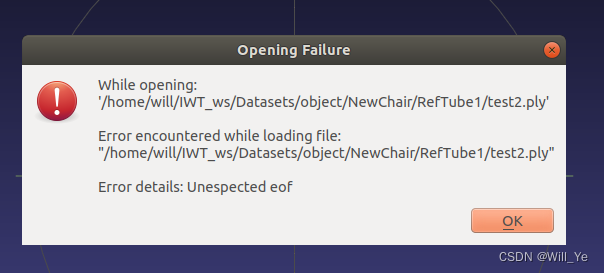 pcd转ply后在meshlab无法打开，提示 Error details: Unespected eof_meshlab打开pcd-CSDN博客