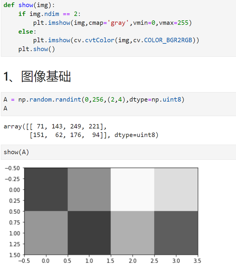 【数字图像处理Python OpenCV实战学习笔记（学习地址：腾讯课堂 - 火力教育 - 数字图像处理Python OpenCV实战 ...