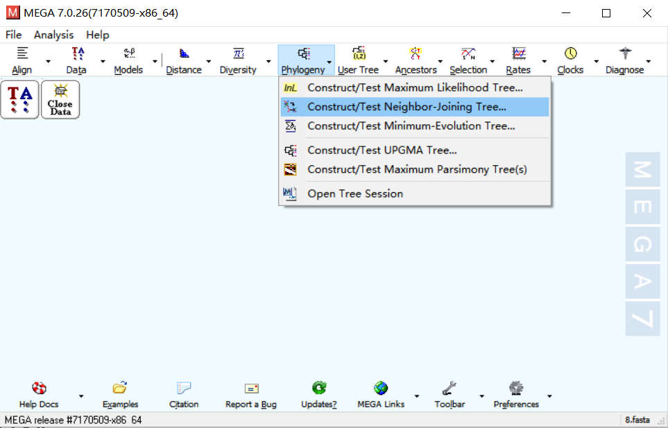 NJ法，ML法构建系统发育树~MEGA7.0，iqtree(图文教程)-CSDN博客
