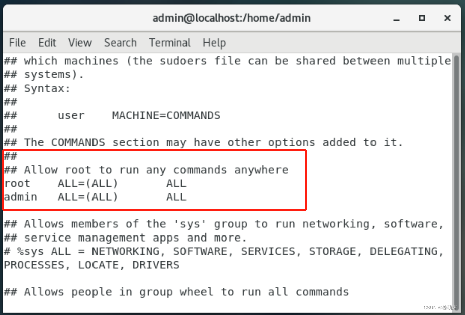 添加指定用户至 sudoers 文件_sudoers添加用户-CSDN博客