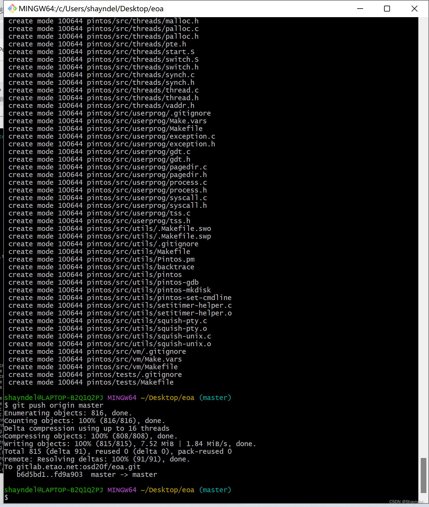 操作系统课设 Pintos-CSDN博客