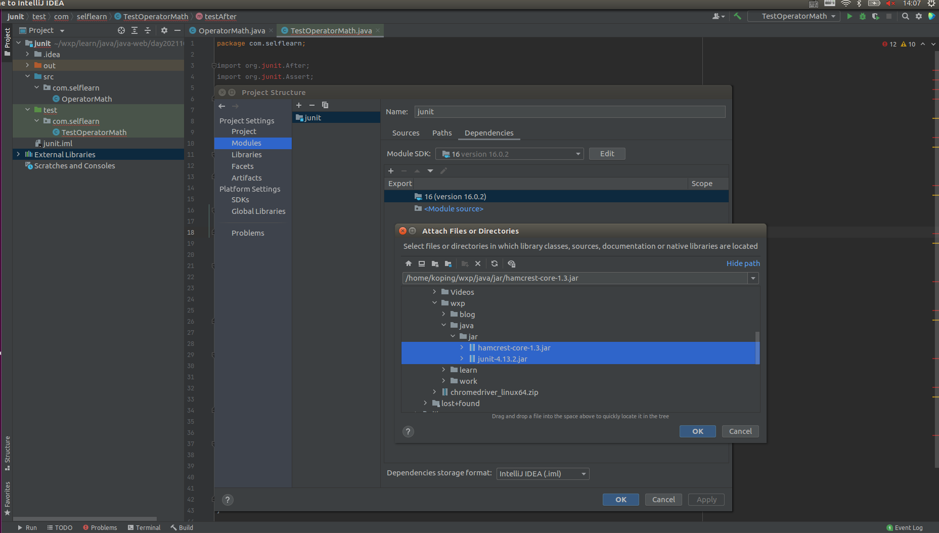 IDEA Java Junit单元测试入门实战_idea idea单元测试jar包-CSDN博客