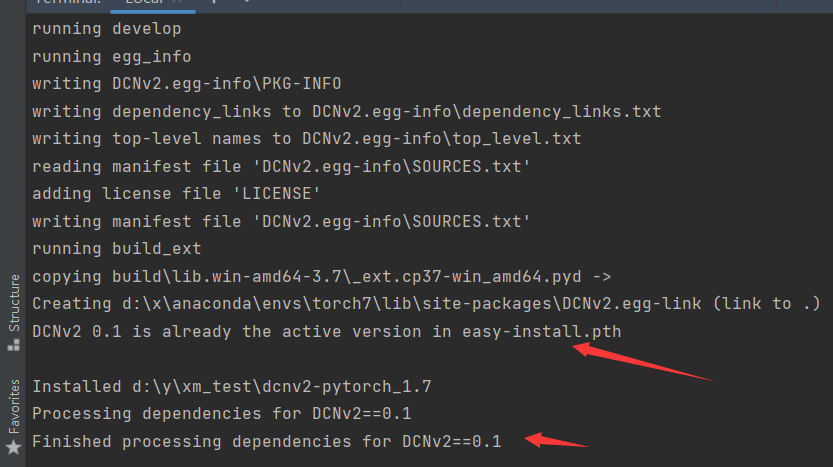 【windows + python3.7 + pytorch1.7 安装DCNv2】_dcnv2安装-CSDN博客