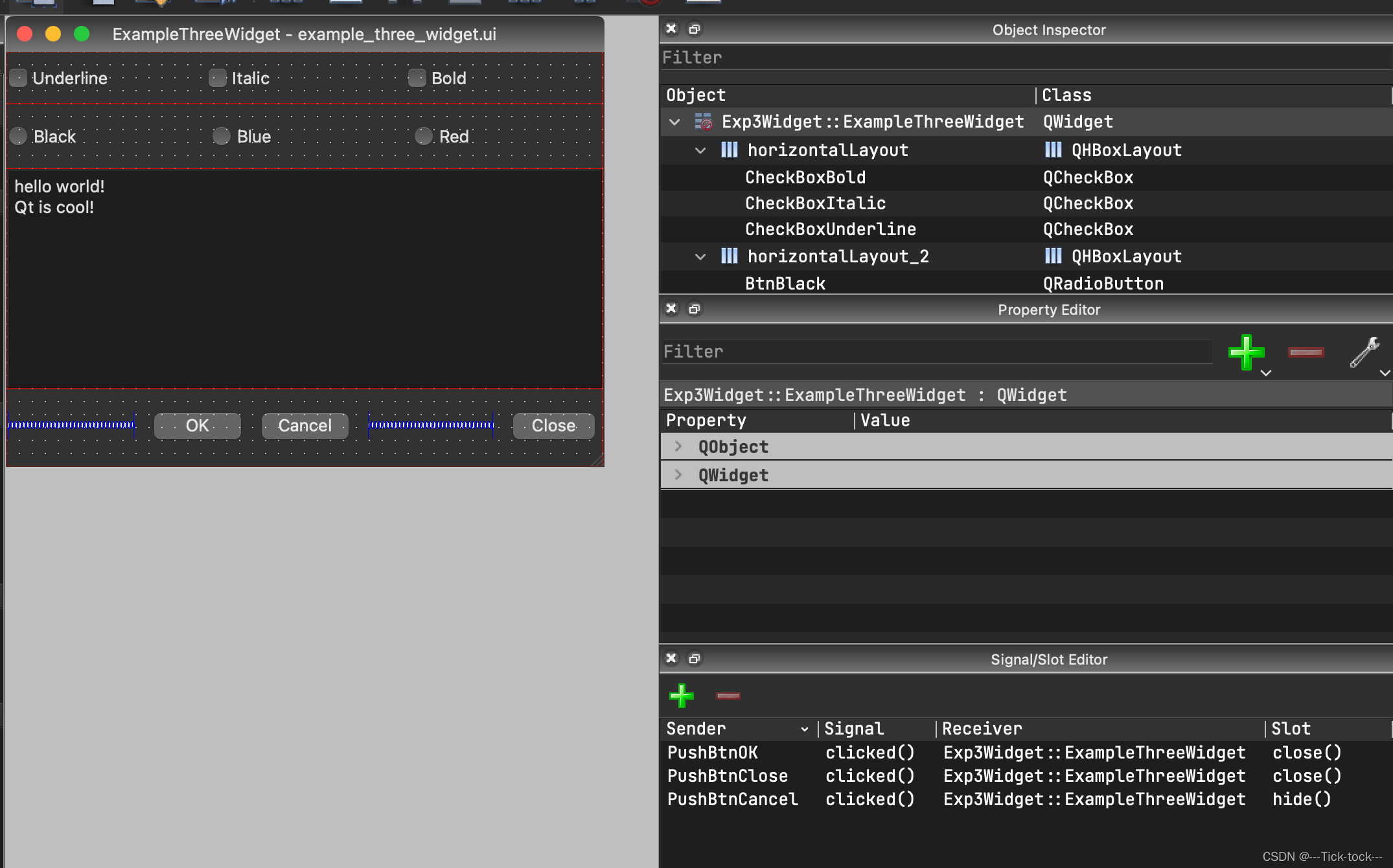 Clion-Qt 「3」Qt Designer与信号与槽_qt designer 信号-CSDN博客