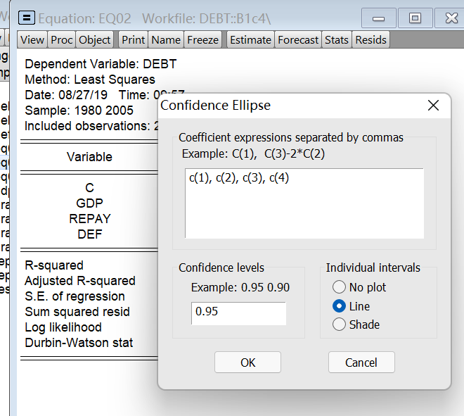 计量经济学笔记3-Eviews操作-多元线性回归_实验一 eviews的常用函数与多元线性回归分析-CSDN博客