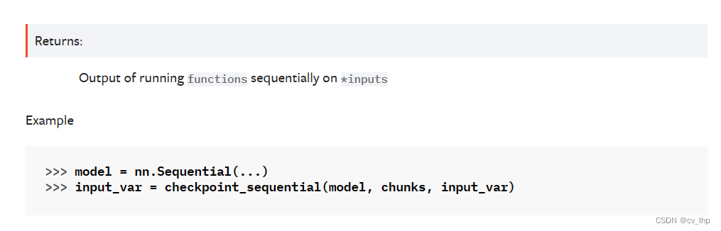 Pytorch高效降低内存 torch.utils.checkpoint()的使用-CSDN博客