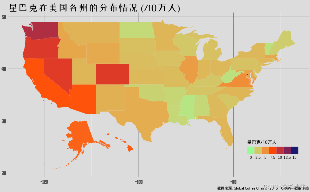 20180507-A · Global Coffee Chains · ggplot2 usmap geom_map geom_point ...