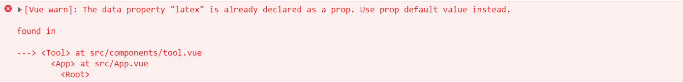The data property “xxx“ is already declared as a prop. Use prop default value instead.【已解决】_the ...