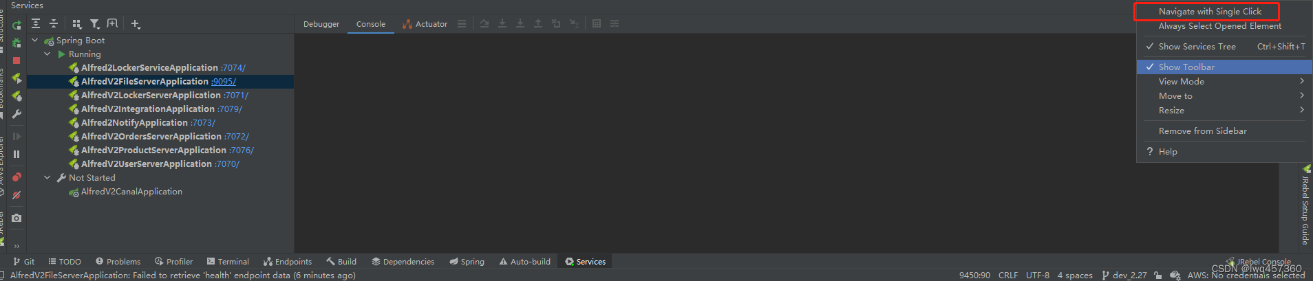 idea 关于SpringBoot启动项目时会自动打开启动类问题_idea servcie窗口中点击某个启动类,就会重新打开类-CSDN博客