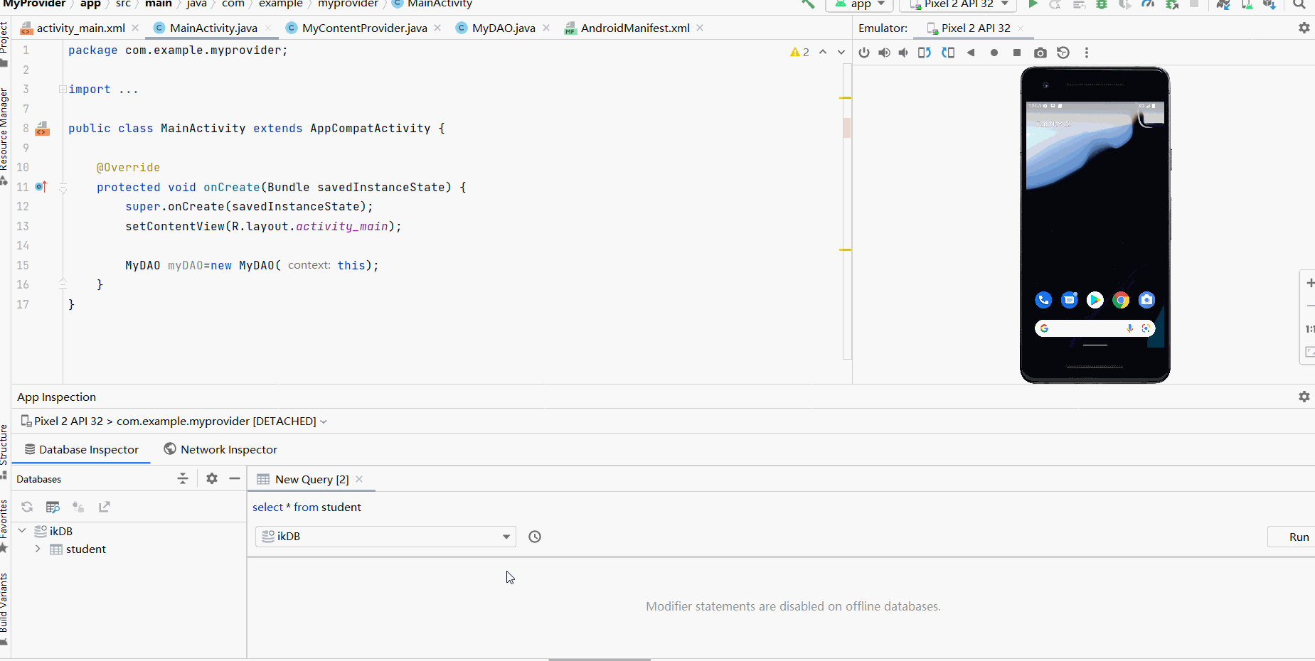 Android--使用DAO方式进行对数据库的CRUD_mydaodata-CSDN博客