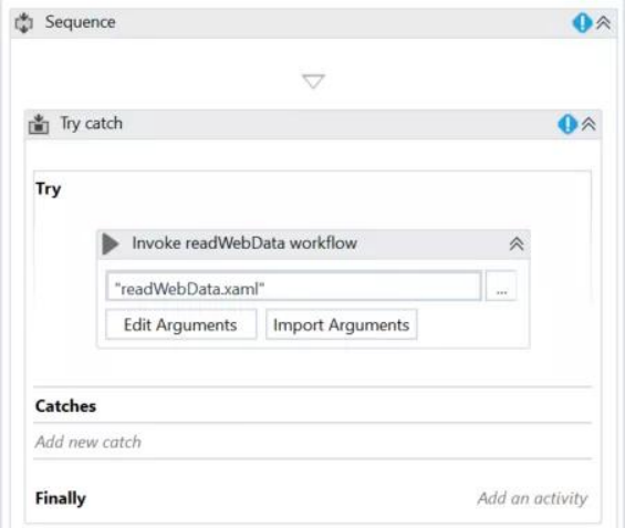 11.2 UiPath之必杀技Try Catch_uipath try-catch-CSDN博客
