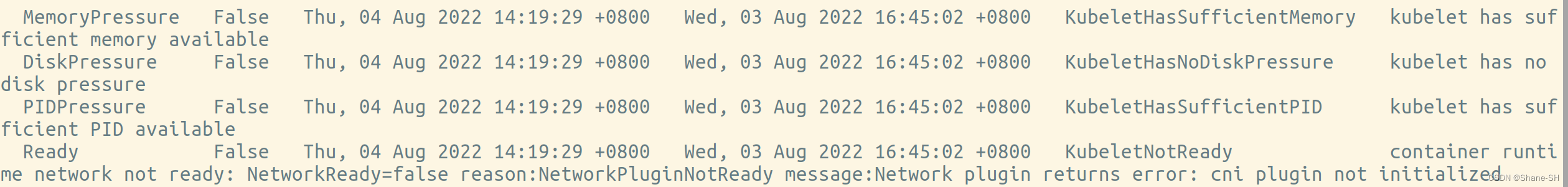 K8S pods not ready，CNI not initialized_cni plugin not initialized-CSDN博客