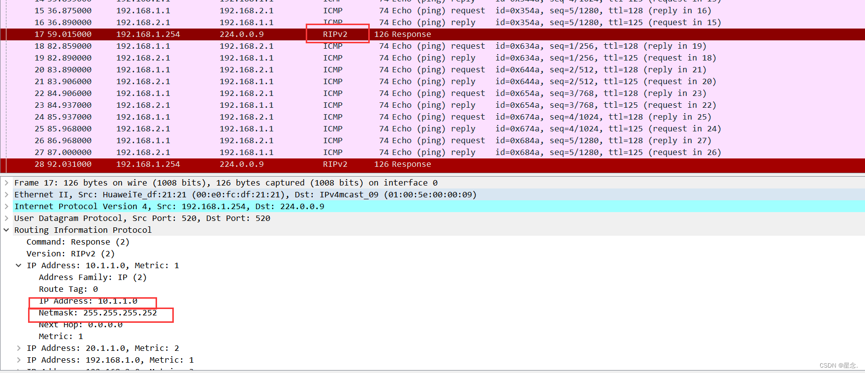 华为ENSP的RIP 路由协议基本配置_ensp rip-CSDN博客