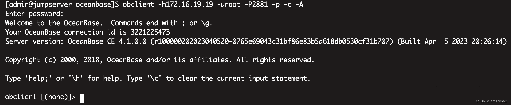 OceanBase社区版 手动部署集群(单机版)_oceanbase单机部署-CSDN博客