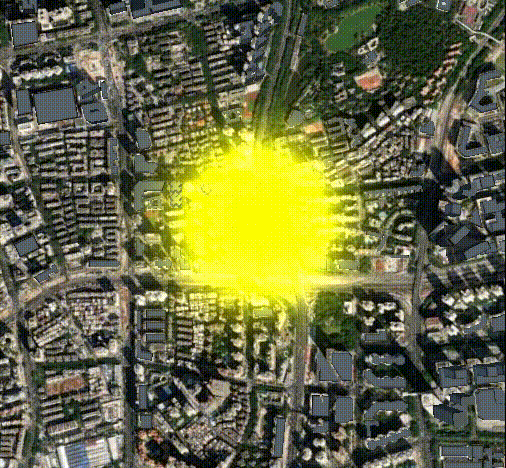CESIUM achieves dynamic circular effect -blurring circle - Programmer Sought