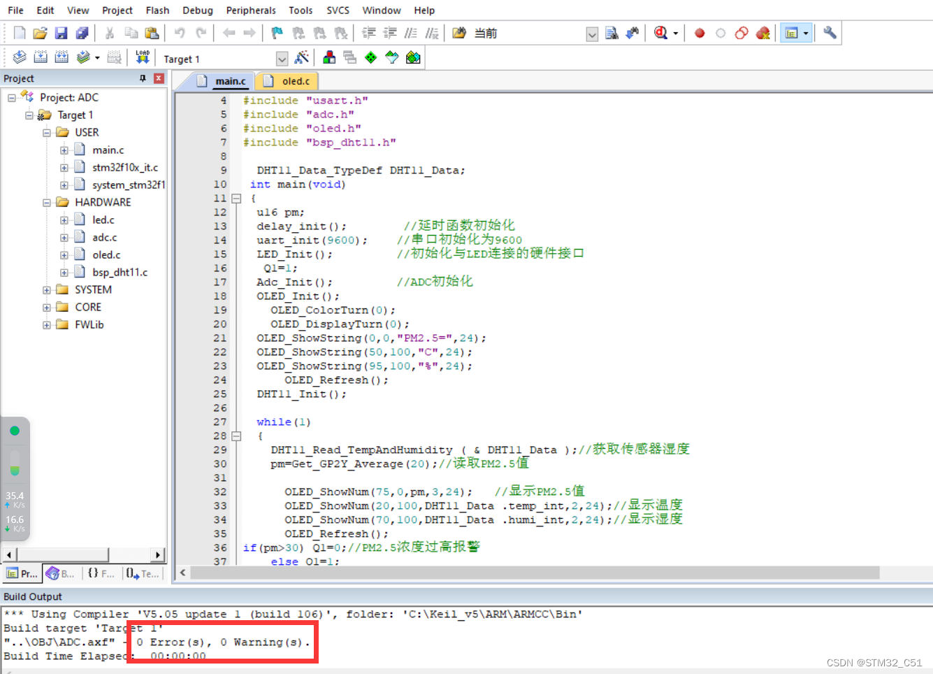 32-基于stm32单片机室内温湿度PM2.5浓度监测报警系统源程序、原理图、PCB、元件清单实物制作_立创 stm32 温湿度检测原理图-CSDN博客