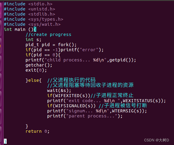 linux下编程wait()和waitpid()函数_linux c程序怎么运行wait-CSDN博客