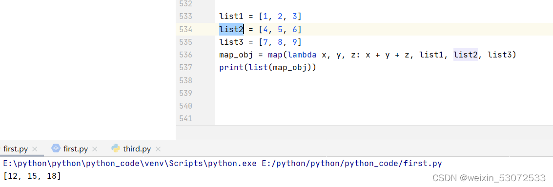 python（9）_3.编利用map函数: 计算三个列表,相同位置元素之和 list1 = [1, 2, 3] list-CSDN博客