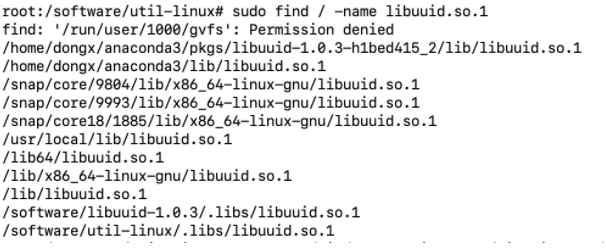 【解决】libuuid.so.1 no version information available问题-CSDN博客