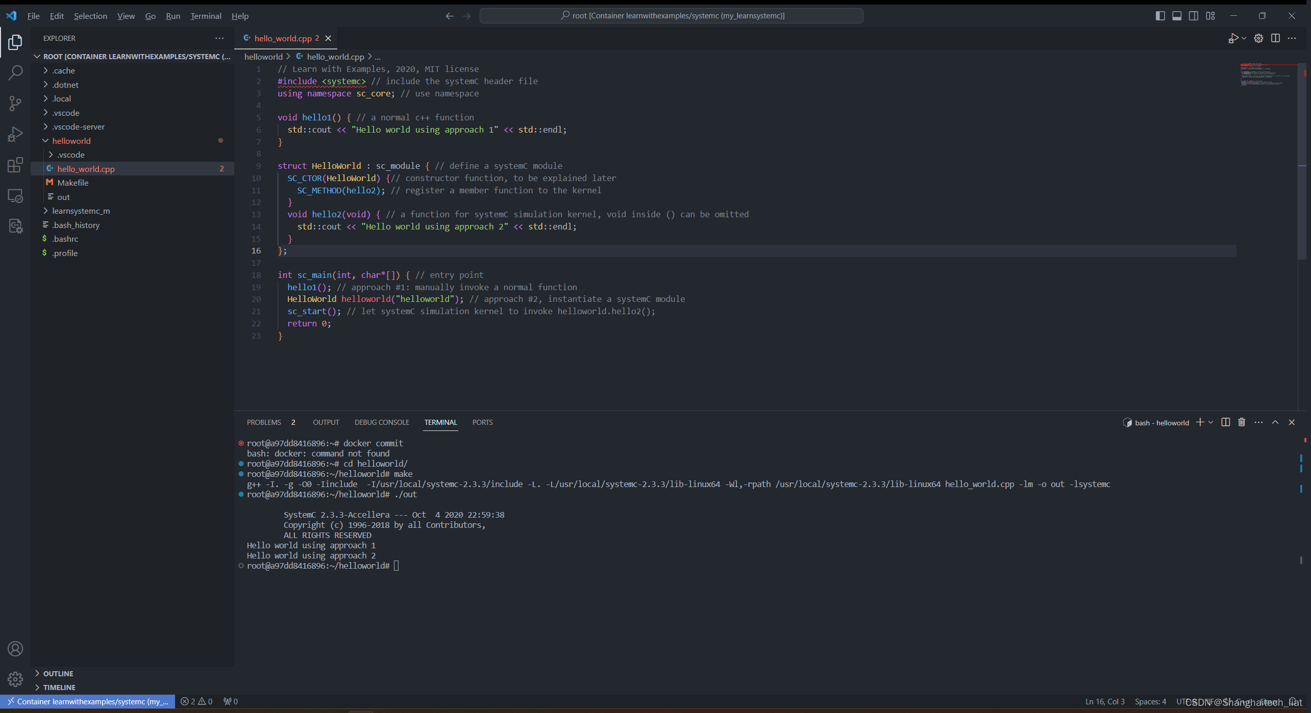 systemc 利用 Docker desktop 部署并级联vscode_docker desktop vscode-CSDN博客