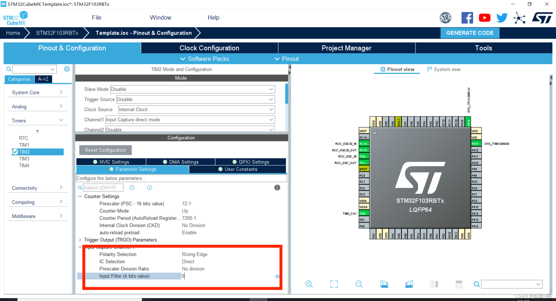 Hal学习笔记3【输入捕获】hal输入捕获实验代码笔记 Csdn博客