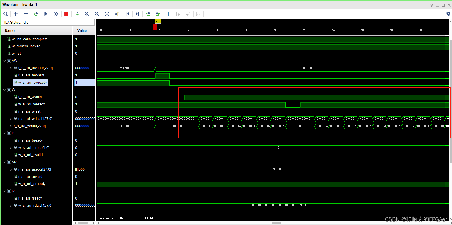 Ddr3 Axi4接口读写回环测试axi4接口之ddr读写扣脑壳的fpgaer的博客 Csdn博客