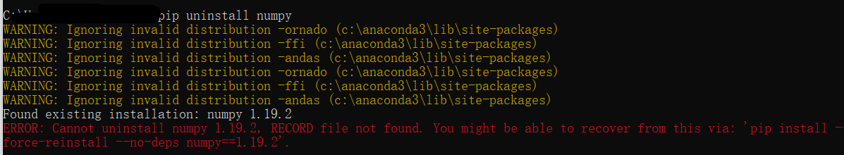 import pandas as pd结果报错AttributeError: module “numpy“ has no attribute “adarray“_import pandas ...