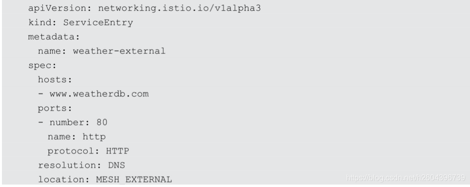 Istio系列学习(十一)----Istio的外部服务配置和代理规则配置_istio serviceentry-CSDN博客