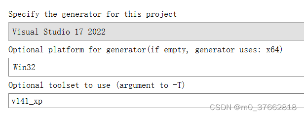 cmake-gui+VS2022开发XP程序方法_vs2022 cmake-gui程序-CSDN博客