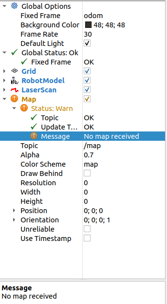 【踩坑记录】Slam-Gmapping建图失败--已解决_no map received-CSDN博客