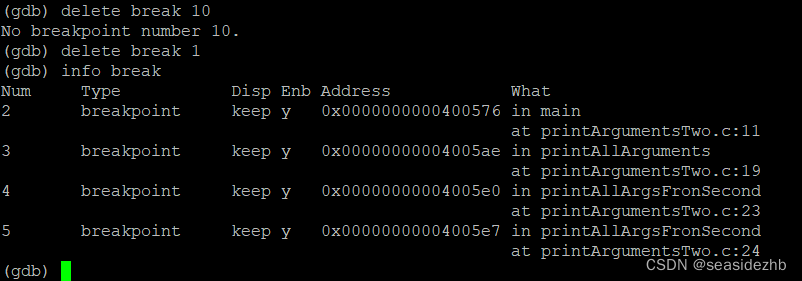 gdb学习删除断点delete/clear和断点暂停disable_gdb删除断点-CSDN博客