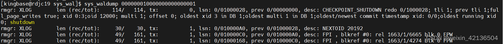 KingbaseES数据库的WAL日志讲解_kingbase wal日志-CSDN博客