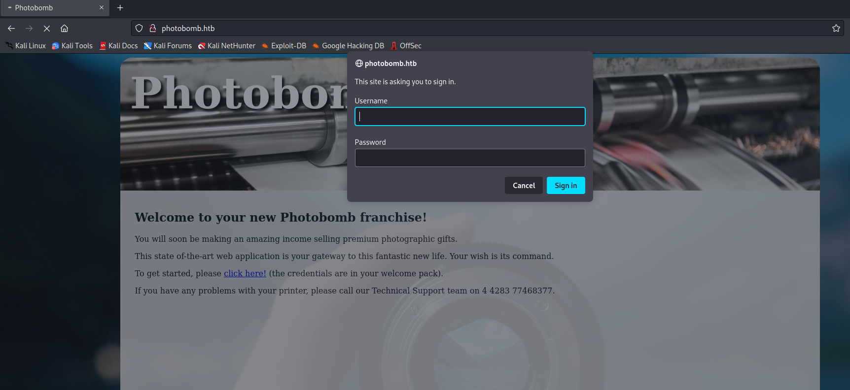 HackTheBox Photobomb 命令注入与远程代码执行和环境变量提权_htb photobomb-CSDN博客