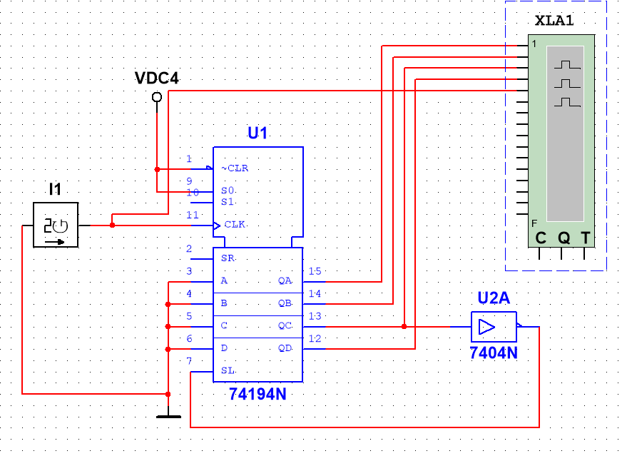 用集成移位寄存器74194设计一个模4的环形计数器电路_74194功能表-CSDN博客