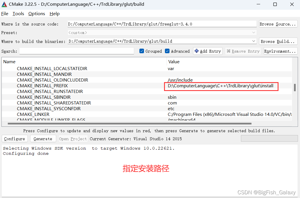 FreeGLUT库的编译配置（OpenGL）_freeglut-3.4.0编译好的静态库-CSDN博客