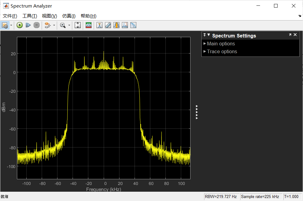 解决simulink中的问题：spectrum cannot be calculated as one sided for complex ...